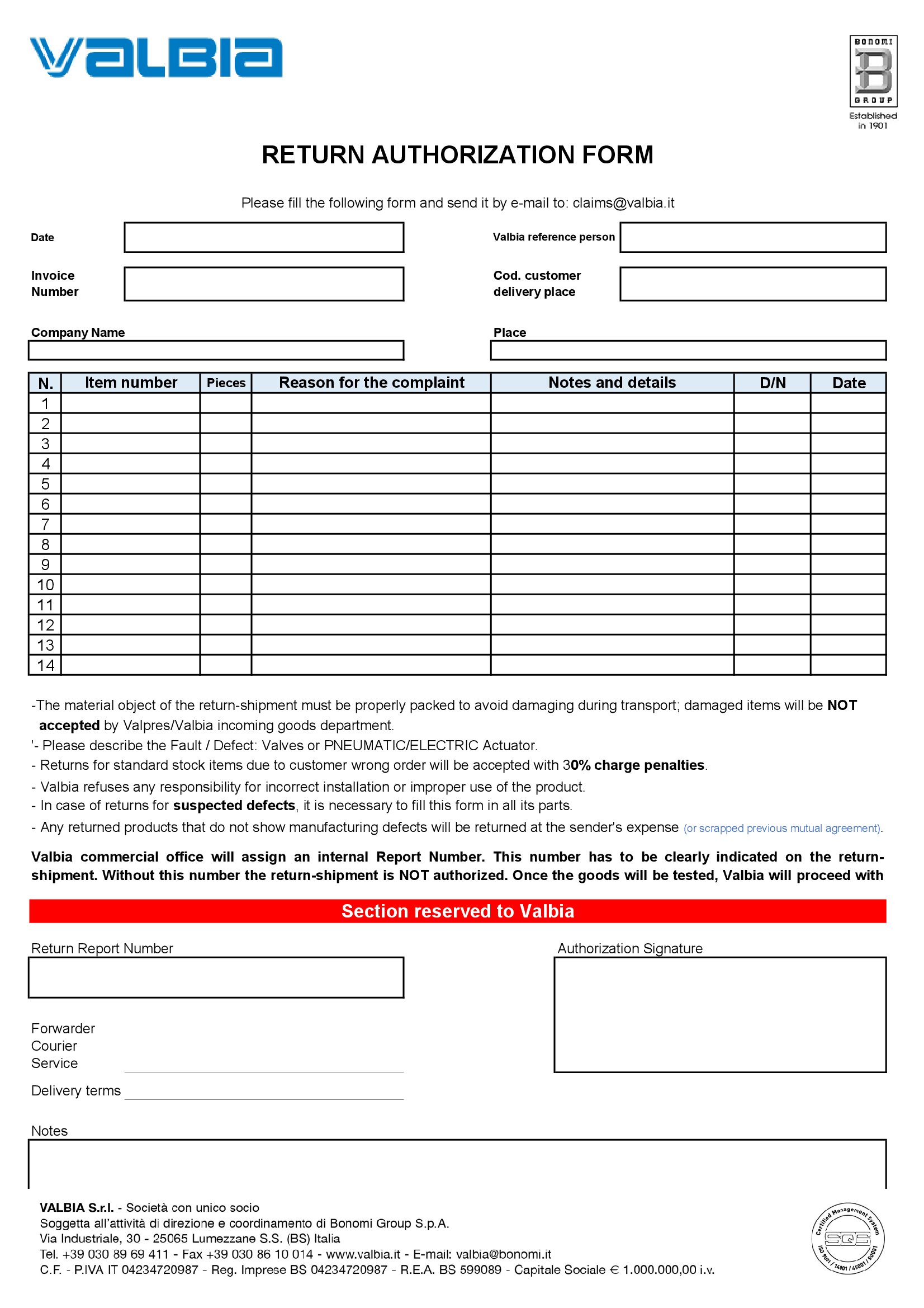 Valbia S.r.l. - Download